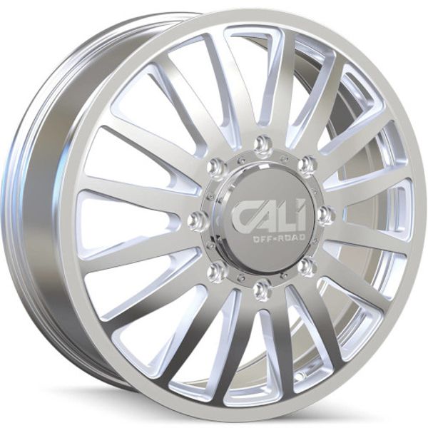 Cali Offroad 9110D Summit Dually Front Polished with Milled Spokes
