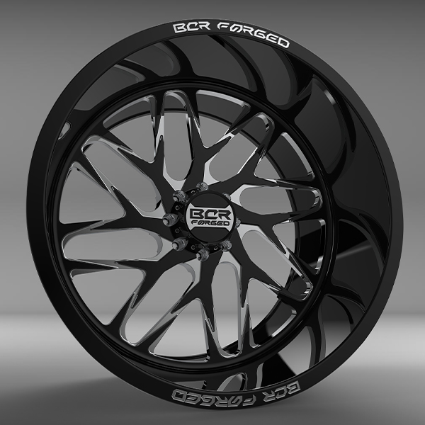 BCR Forged Wheels BCR112B Black and Milled