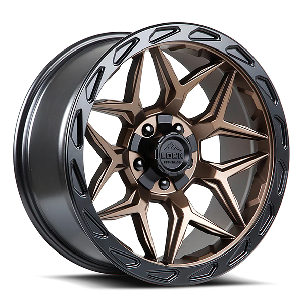 Lock Offroad Wheels Matrix Matte Bronze With Matte Black Ring
