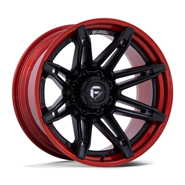 Fuel Offroad Wheels FC401 Brawl Matte Black With Candy Red Lip