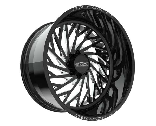 24x12 Black Milled Wheel JTX Forged Empire Jeep Wrangler -40