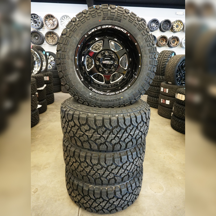 WELD Offroad Wheels W123 Argon Gloss Black Milled 20x12 -44mm Offset ...