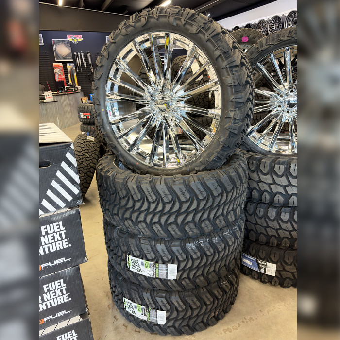 Performance Replicas Wheels PR223 Chrome 26x10 28mm Offset 6x139.7 (6x5 ...